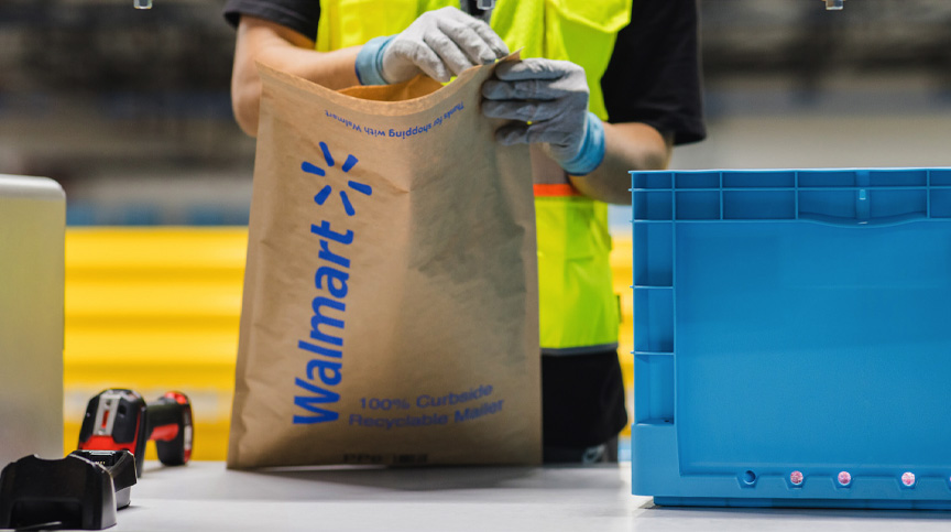 Walmart making online orders more sustainable