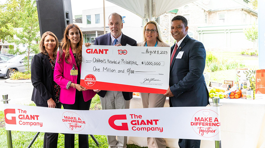 GIANT donates $1 million to Children’s Hospital